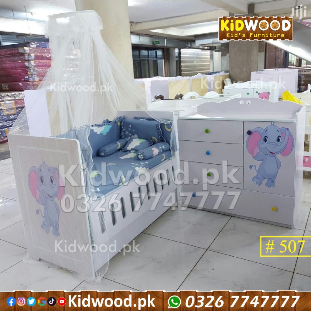 Baby Cot Set 507 – Kid Wood